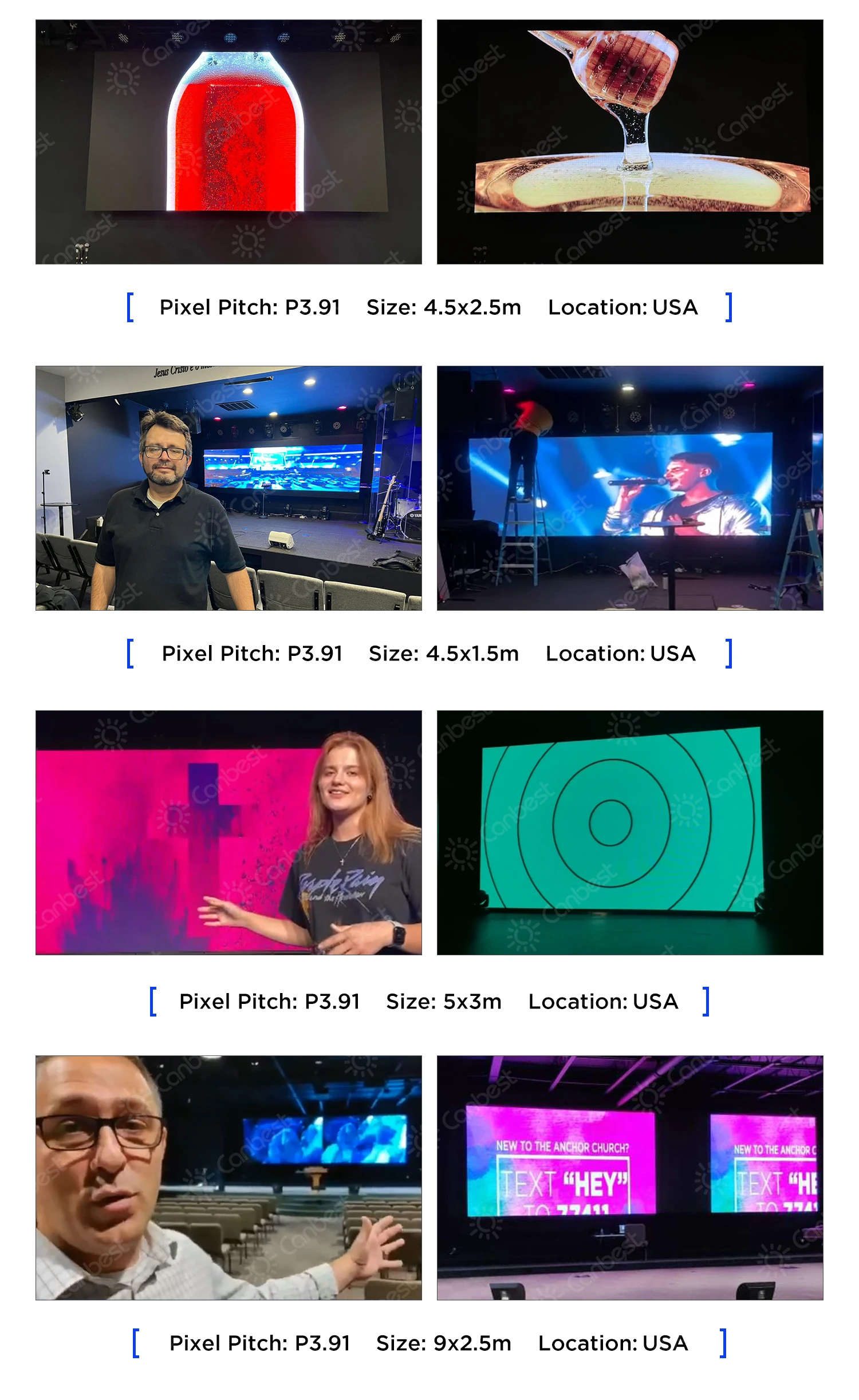 Church Big Background Dj Backstage Back for Concert Video Wall Display ...