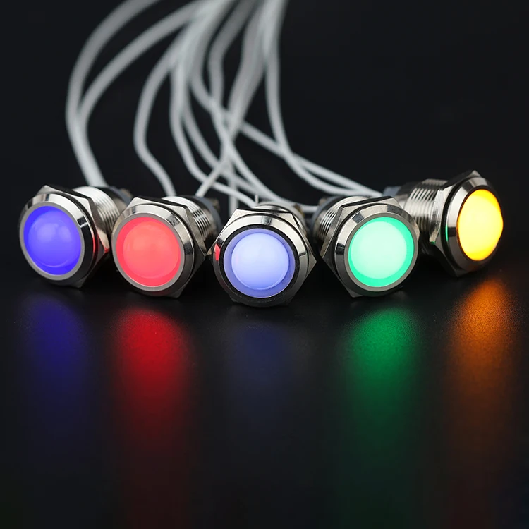 22mm Led Flashing Alarm Buzzer Indicator Light,12v / 24 Volt Signal ...