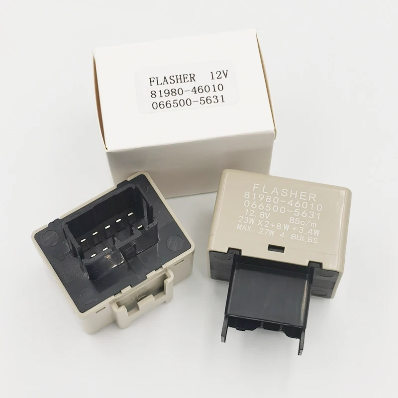 12v 8 Pin Flasher Relay For Toyota Cars,81980-46010 066500-5631 Flasher ...