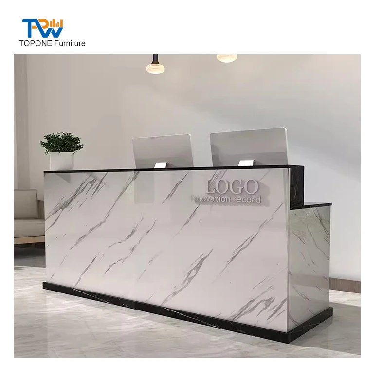 Supermarket Retail Reception Desk Checkout Table Front Desk Reception ...