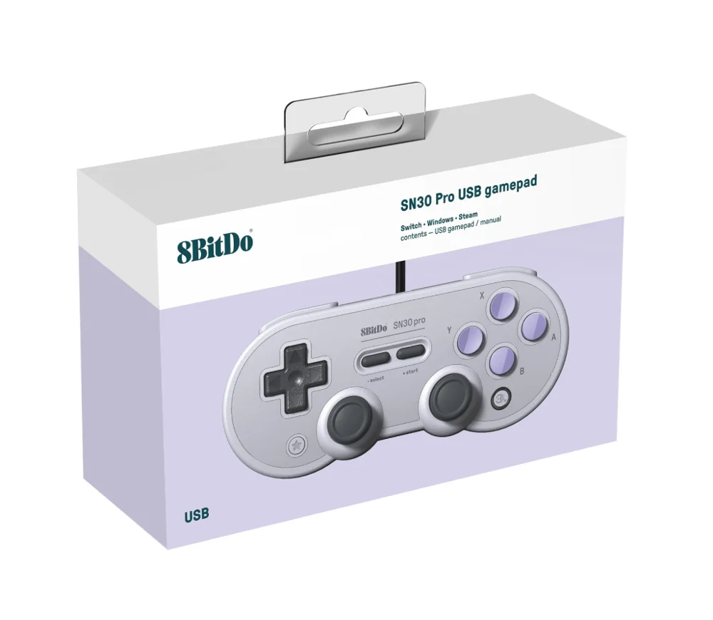 8bitdo Wired Sn30 Pro Usb Gamepad For Nintend Switch Window Raspberry ...