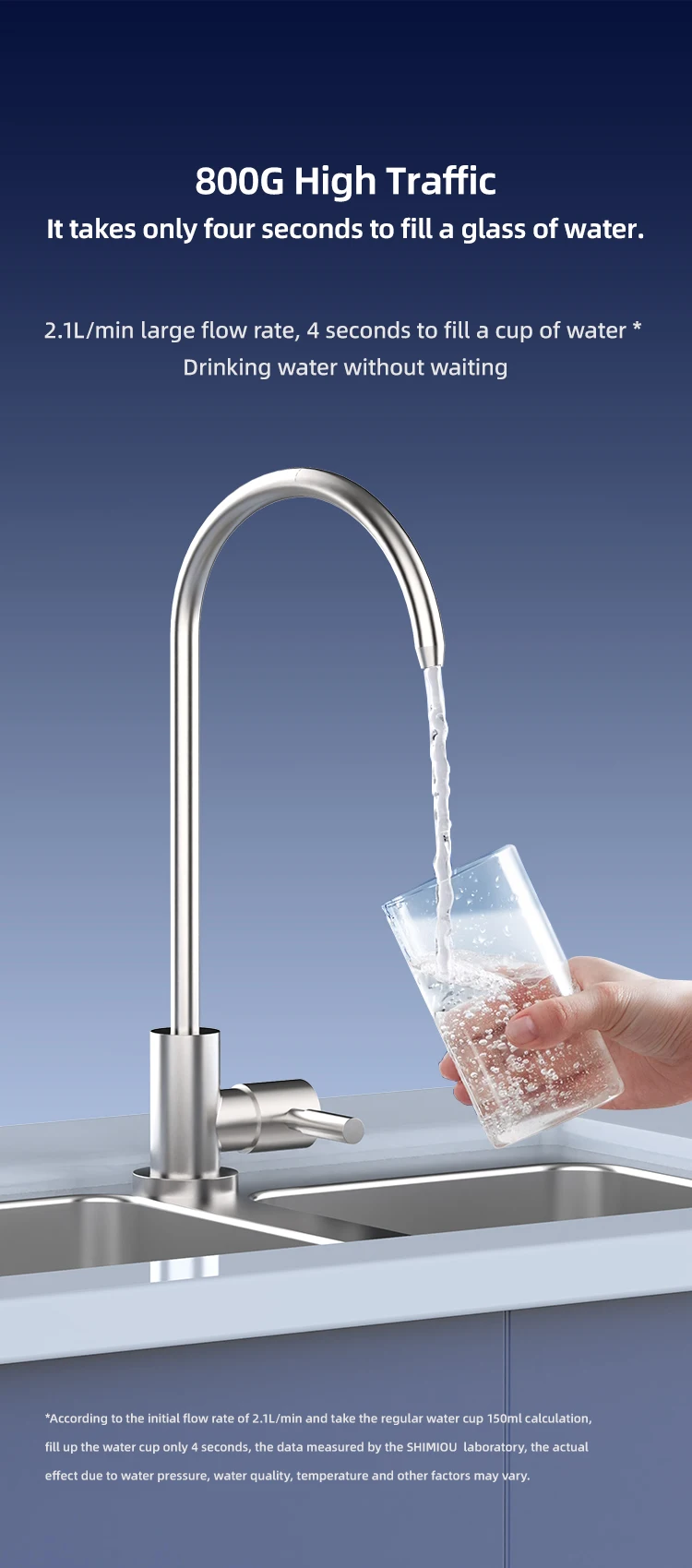 Intelligent Large Flow Small Size Direct Drinking Water Purifier 600G ...