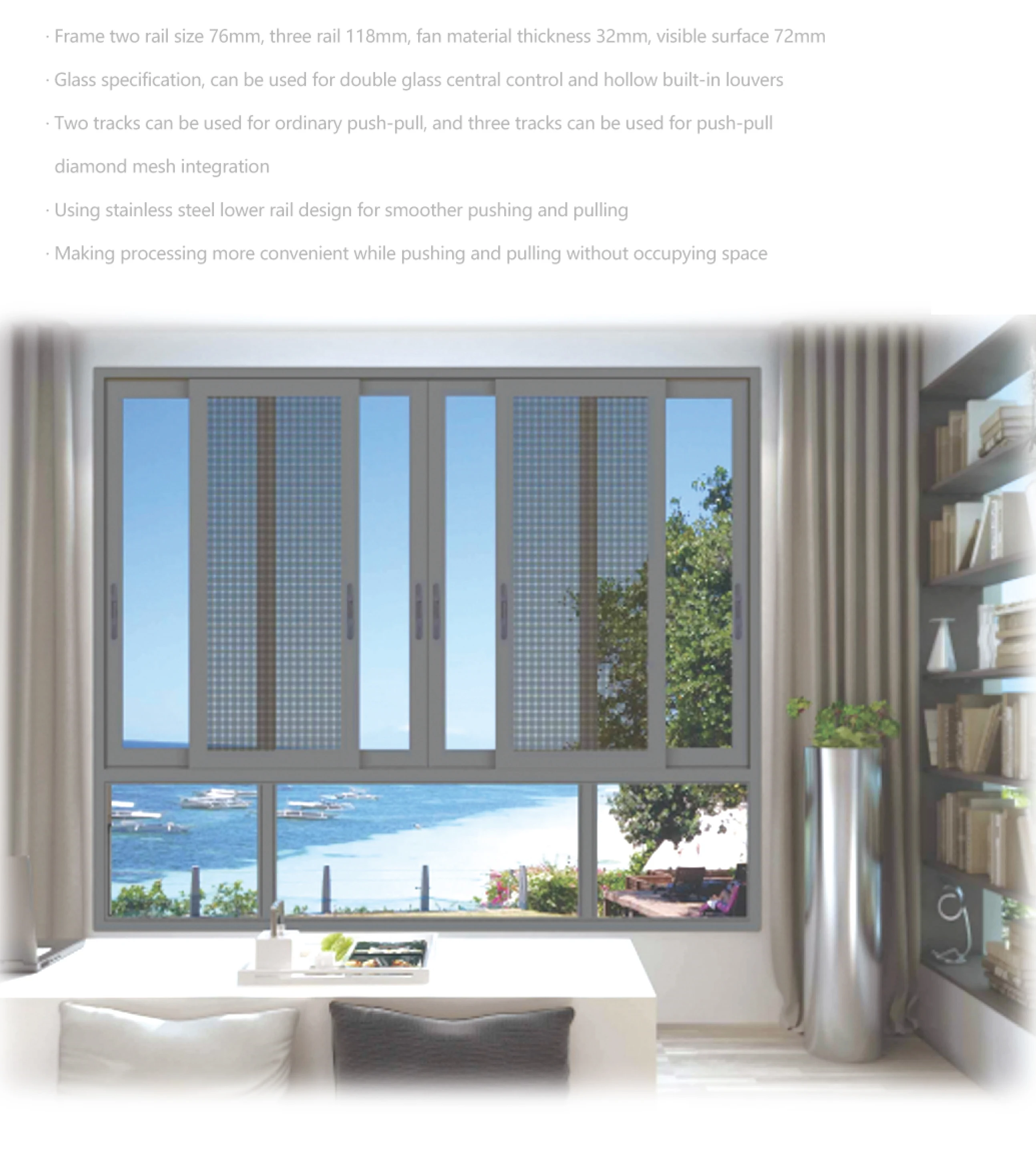 Heavy Duty Sliding Aluminium Windows - Burglar Proof System