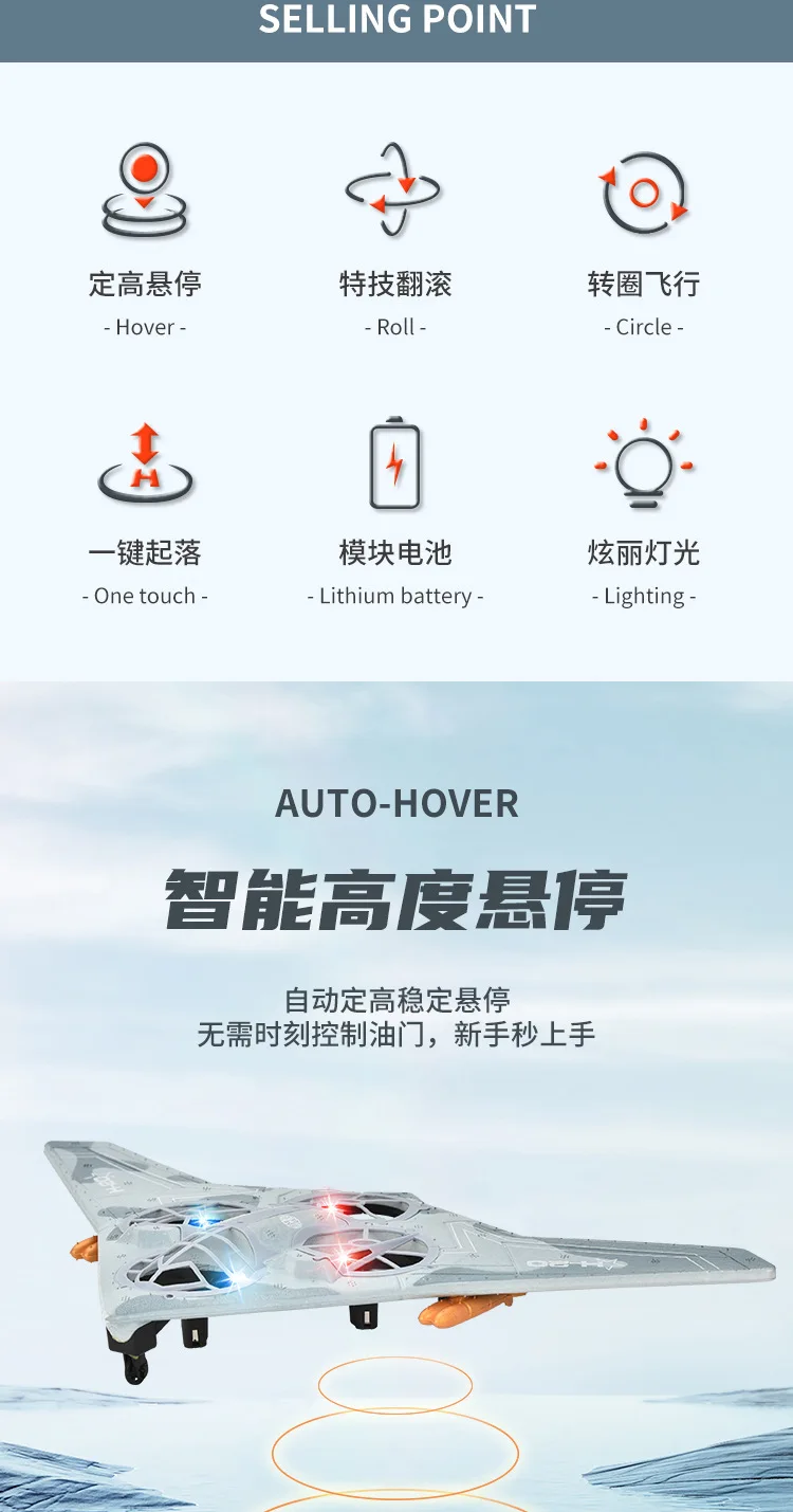 2024 Remote Control Epp Foam Bomber Fighter Jet Toys For Adults Rc ...