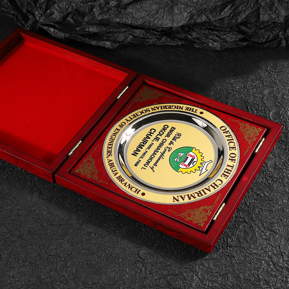 Custom Plaque Commemorative Medal Blank Award Gold Silver Business ...