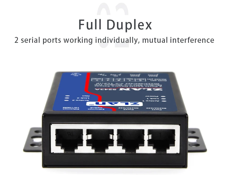 2 Ports Ethernet Converter Rs485 To Ethernet Tcp Ip Modbus Gateway ...