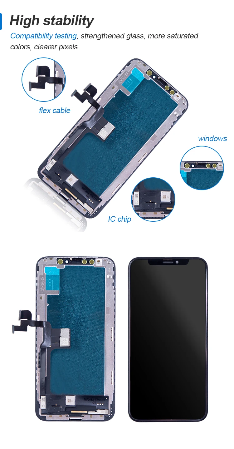 Original OLED LCD Replacement Screen for iPhone XS & iPhone X - 5.8 ...