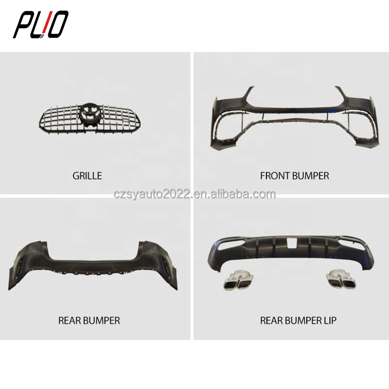 Body Kit Include Front Bumper Assembly Rear Lip Exhaust For Mercedes Benz Gle W167 2020 Change ...