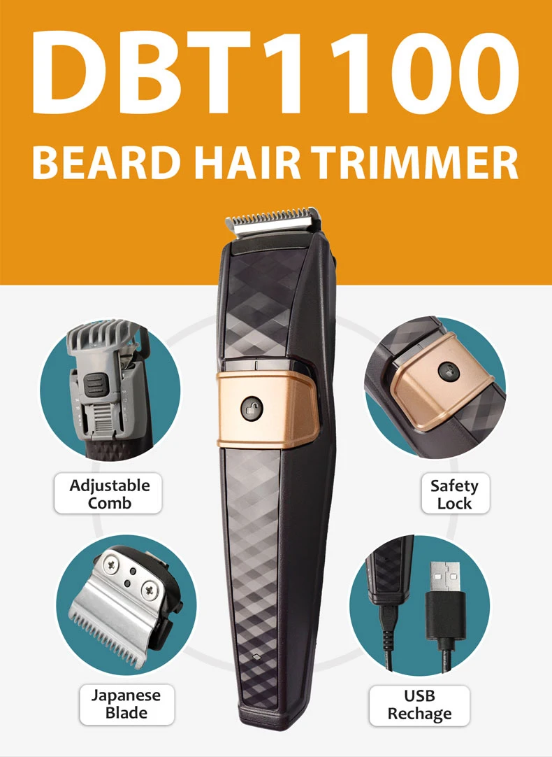 Direct Selling Waterproof Barber Machine Usb Shaver Set Beard Trimmer ...