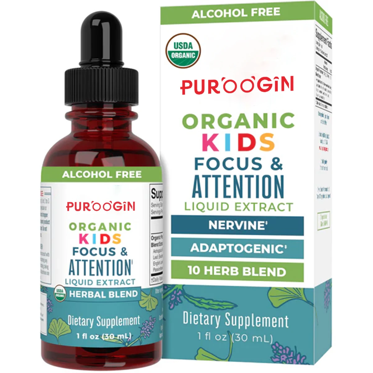 Custom Organic Liquid Drops Adults' Dietary Supplement For Improved ...