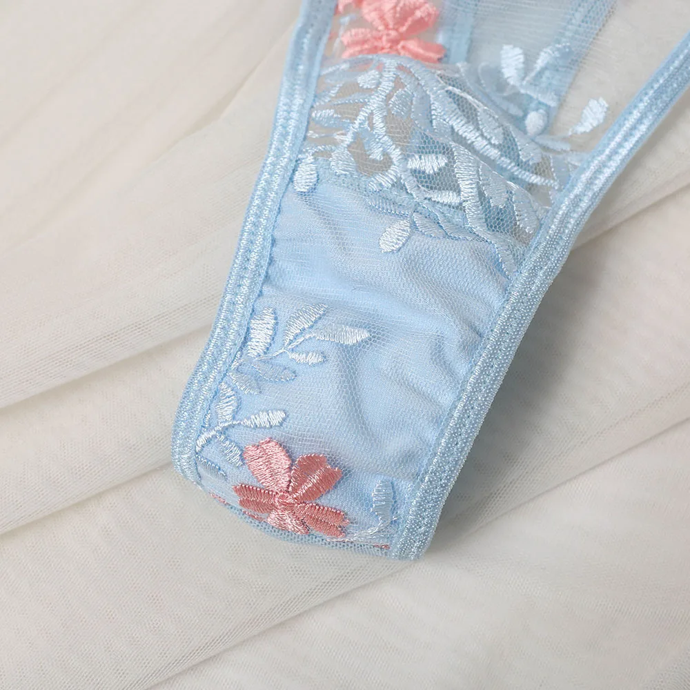 Womens Sexy Underwear Sexy Three-point Embroidered Lace Seduction With ...