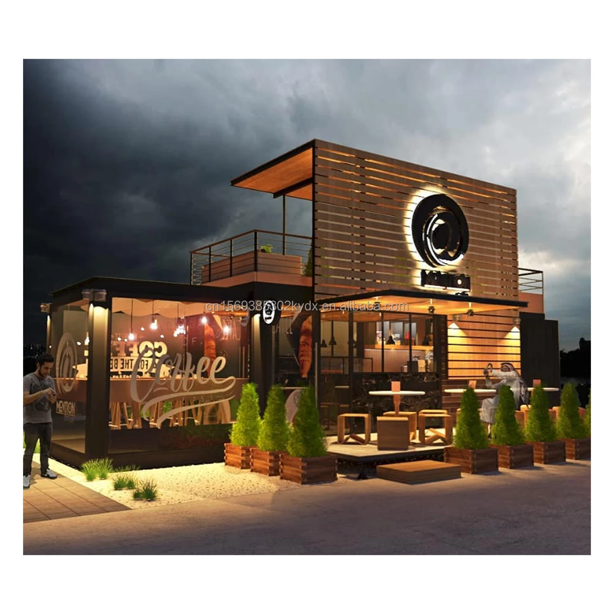 20FT 40FT Container Coffee Shop Price - Prefab Cafe Kiosk