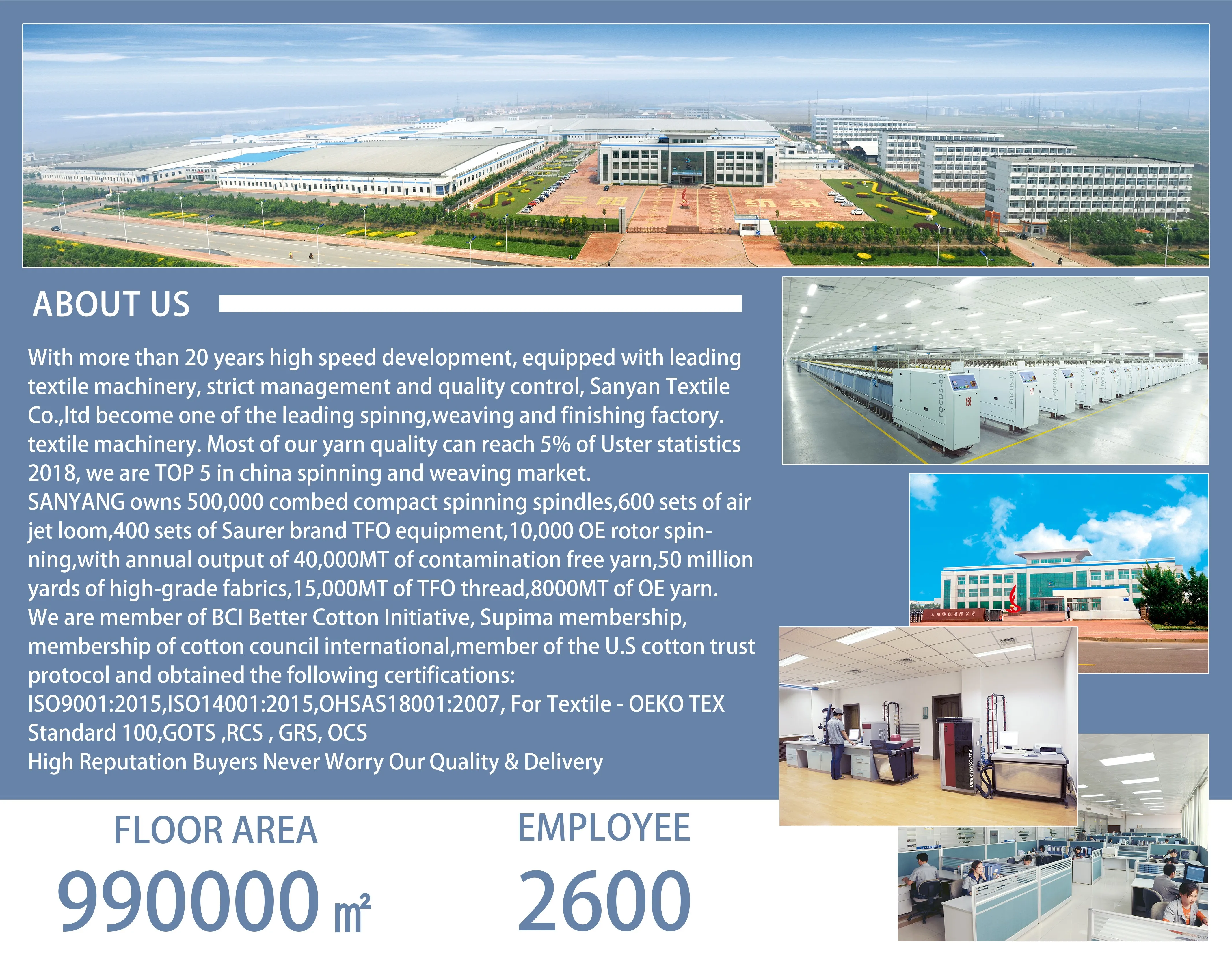 80s/1 100% Xingjiang Long-staple Cotton Combed Compact Yarn For Dyed ...