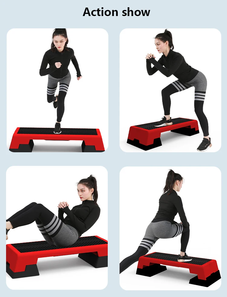 THYFIT Adjustable Gym Exercise Yoga Stepper - 3 Level Board