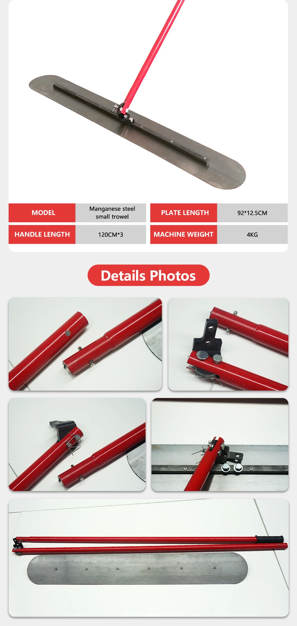 Factory Sale Magnesium Aluminium Alloy Manual Concrete Floor Leveler ...