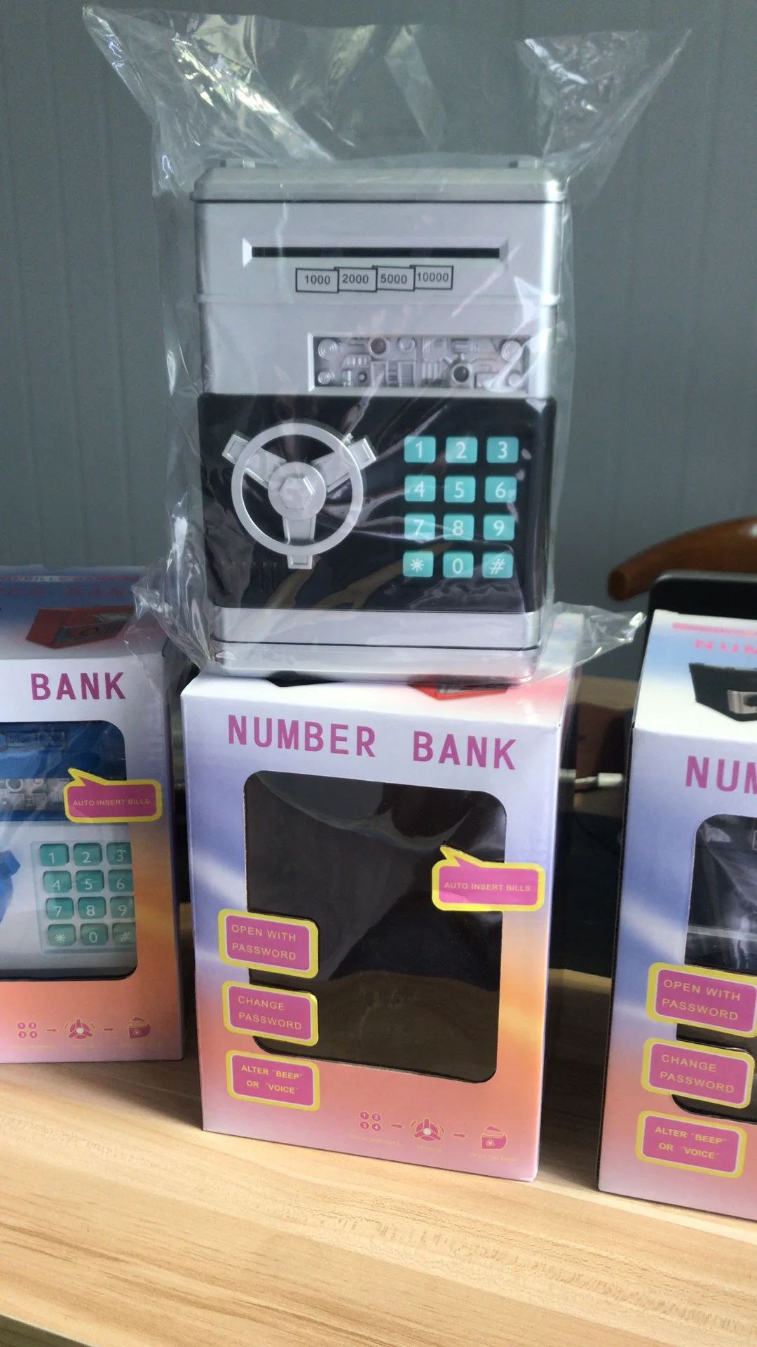 Electronic Piggy Bank Safe Money Box For Children Digital Coins Cash ...