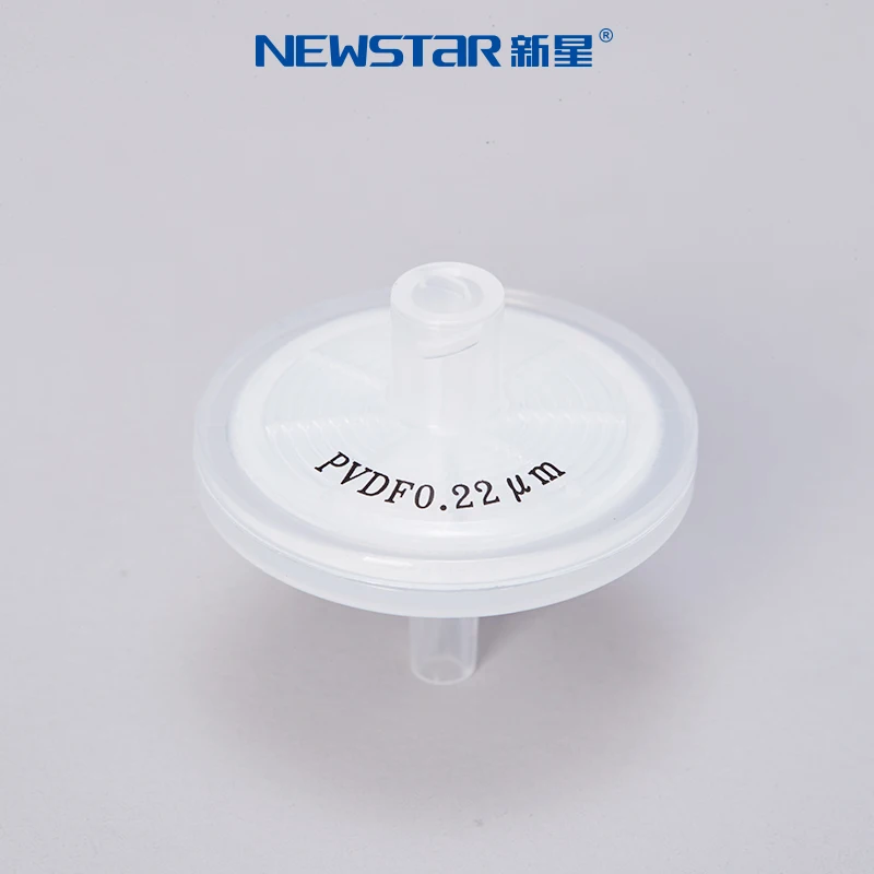 NEWSTAR Hydrophilic PVDF Syringe Filters for Lab Filtration