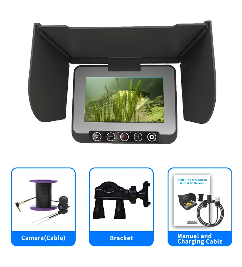 Dearsee Portable Underwater Camera with Night Vision 4.3-Inch Screen HD ...