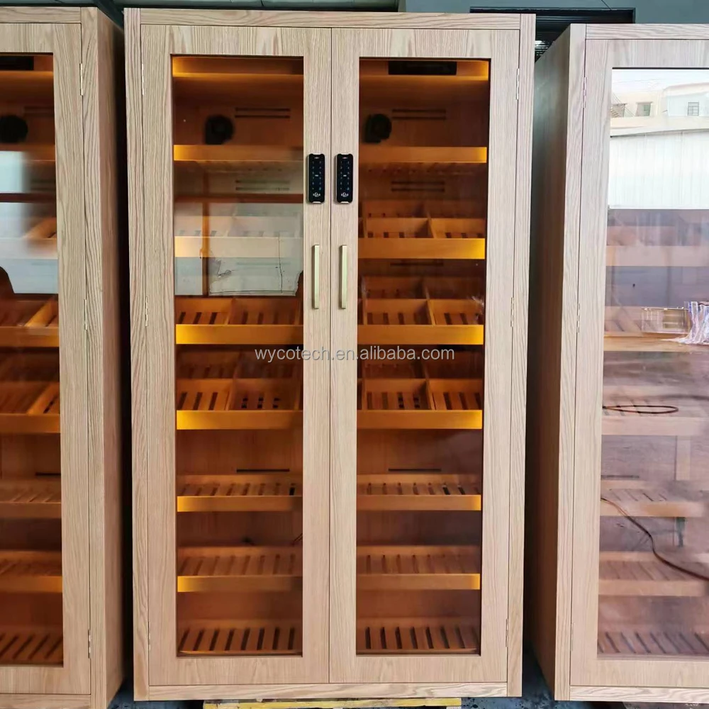For Smoke Shop Electric Cigar Humidor with Peru Spain Cedar Wood ...