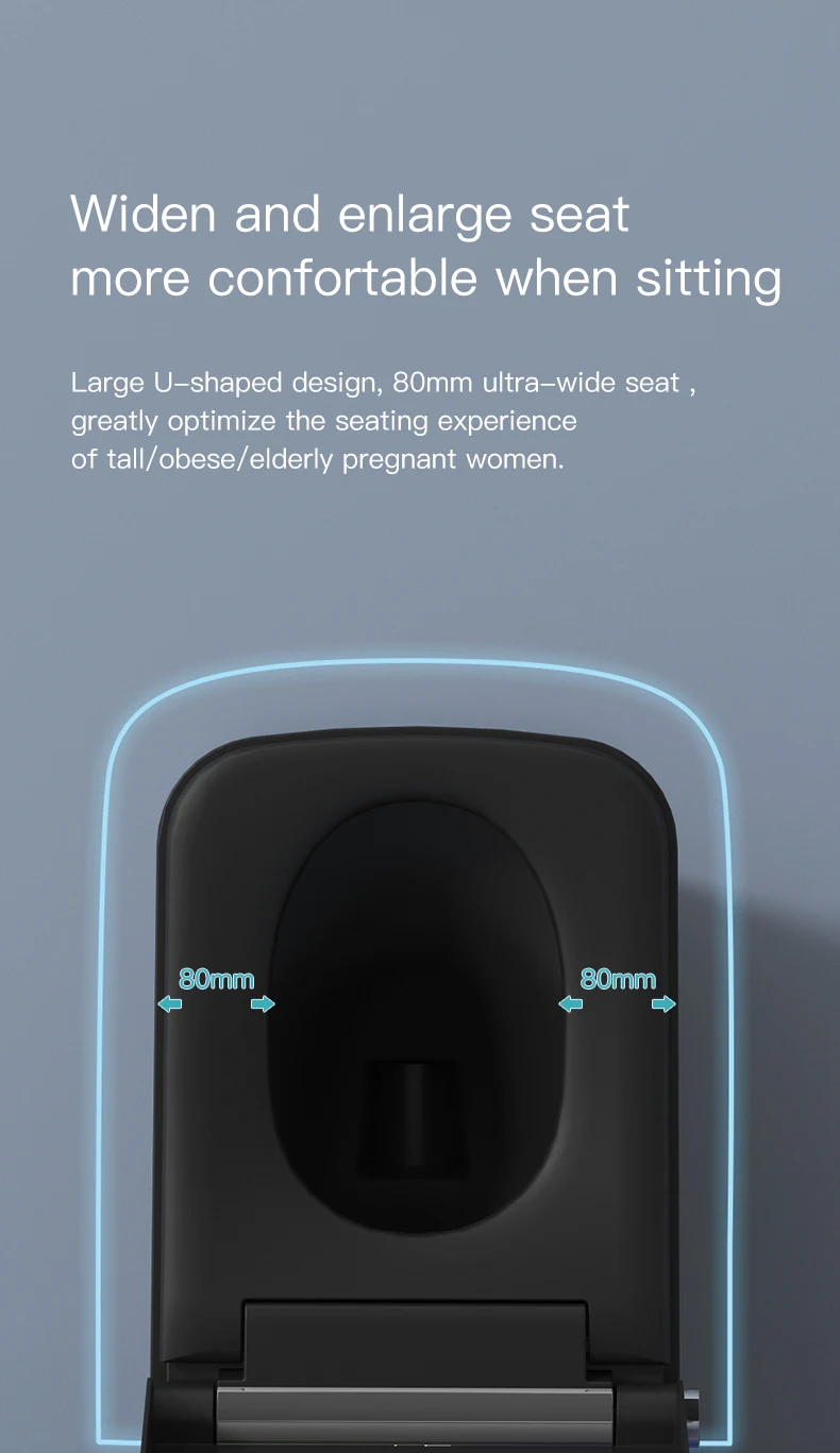 Floor Mounted Intelligent Water Closet WC Square Shape Automatic ...