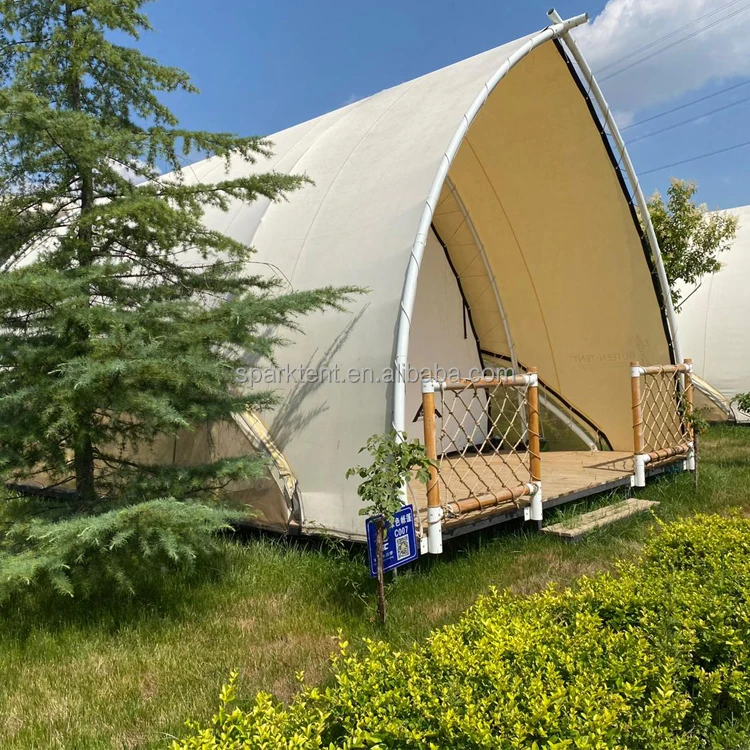Outdoor Sailing Shape Restaurant Tent / 5X7m Camping Sailing Safari ...