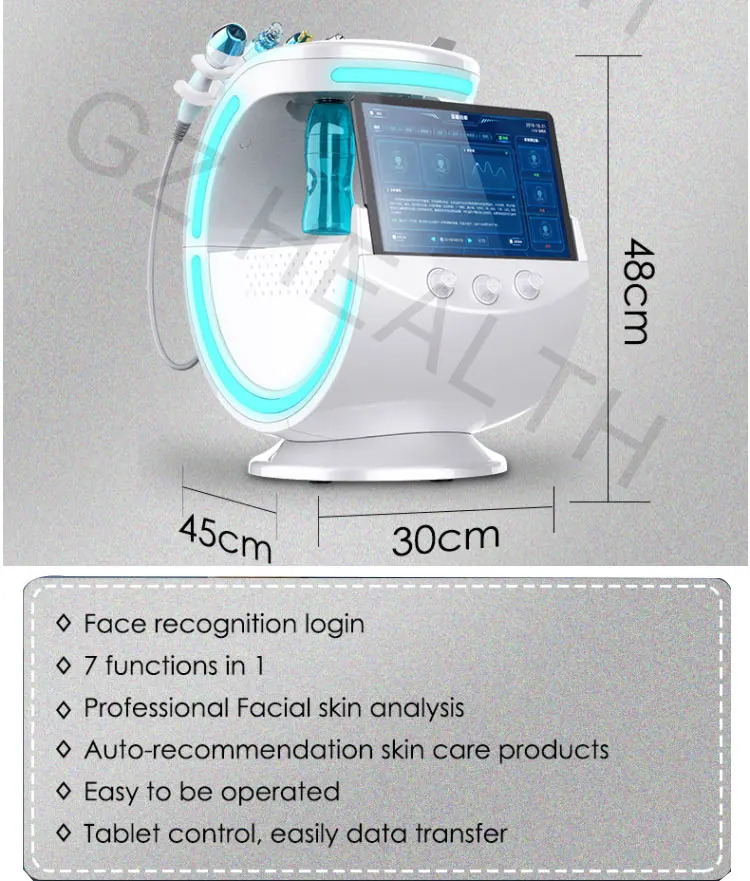 New Arrival 8 in 1 Hydro Facial Machine 2023 Face Cleaning H2O2 Aqua ...