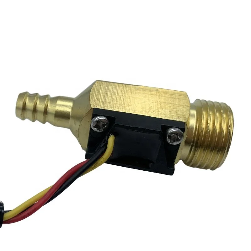 DC3-24V Hall Effect Water Flow Meter G1/2" Brass Flow Sensor Water ...