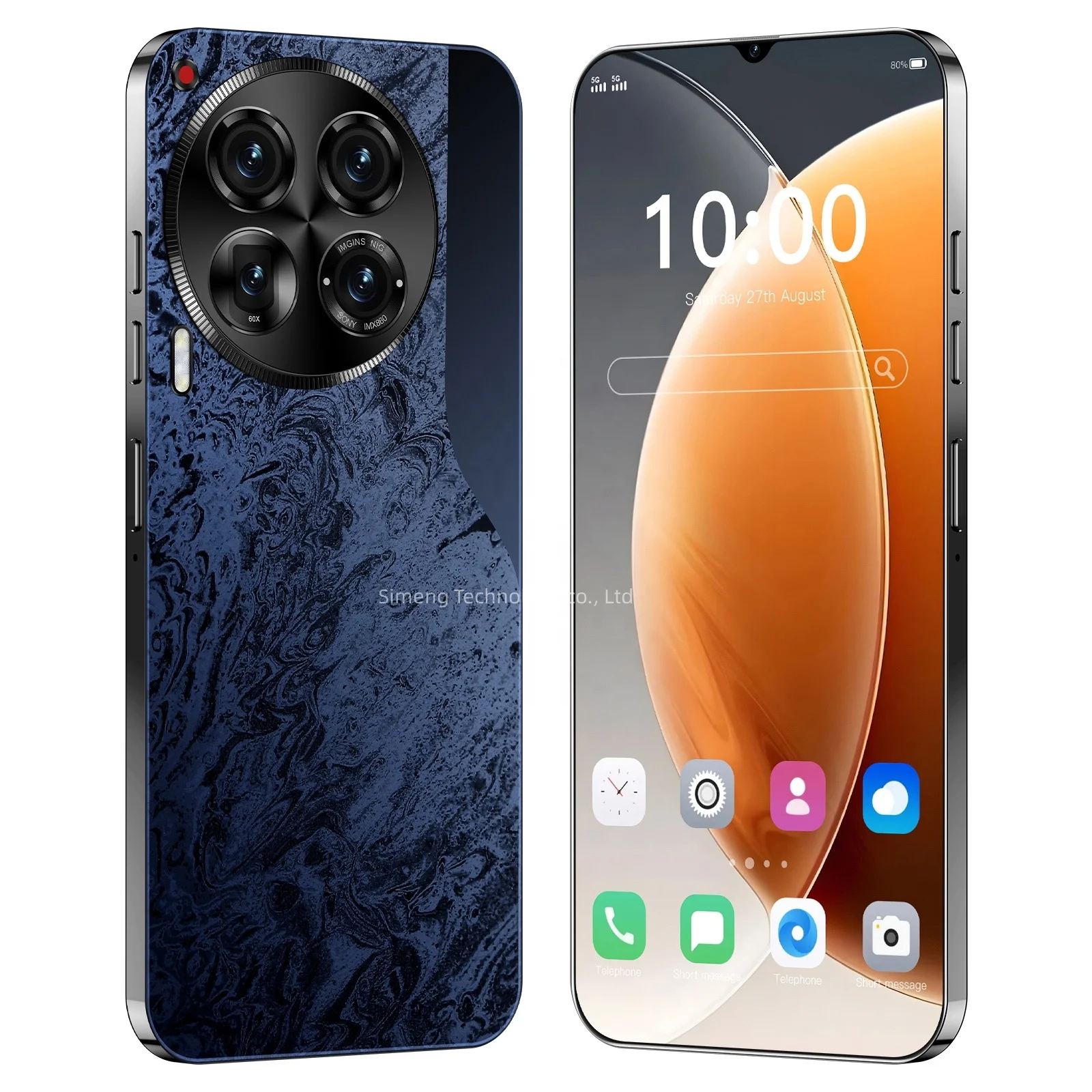 5g led phone flashing sticker back cover for tecno mobile cellphone lcd ...