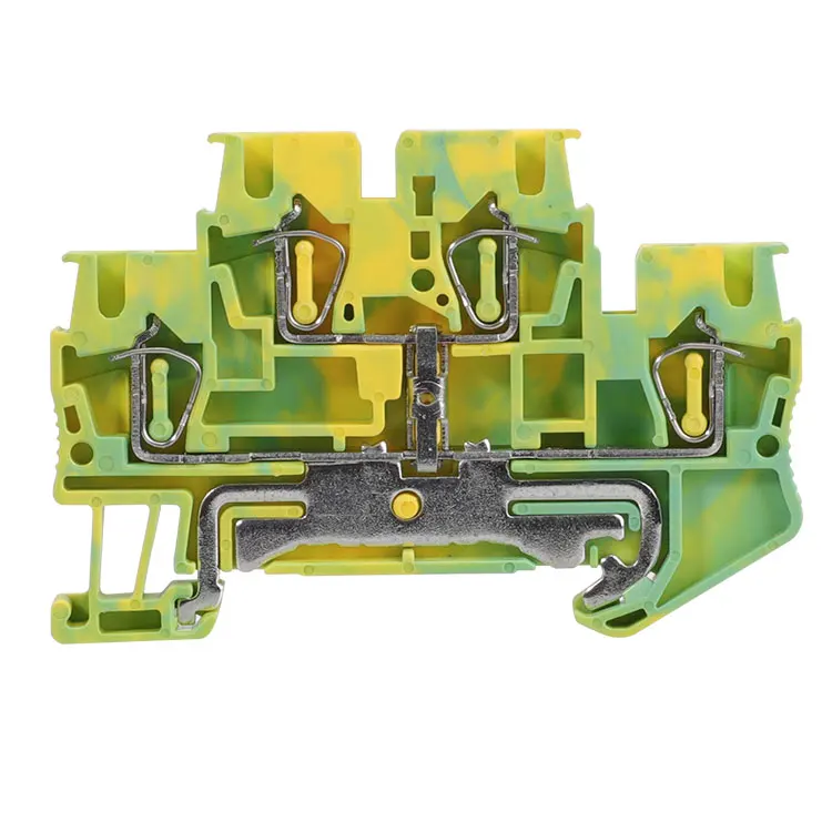 ST Wire Terminal Din Rail Ground Wire Connector for 3 Connections ...