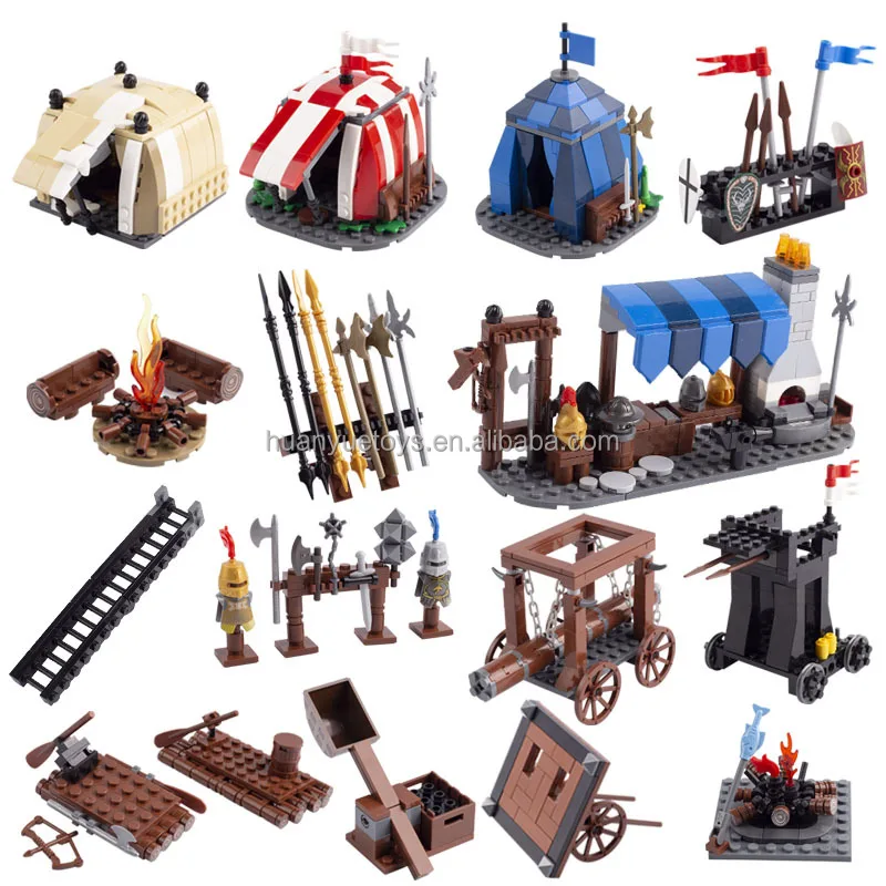 Medieval Castle Military Scene Roman Soldier Man Siege weapon Small ...