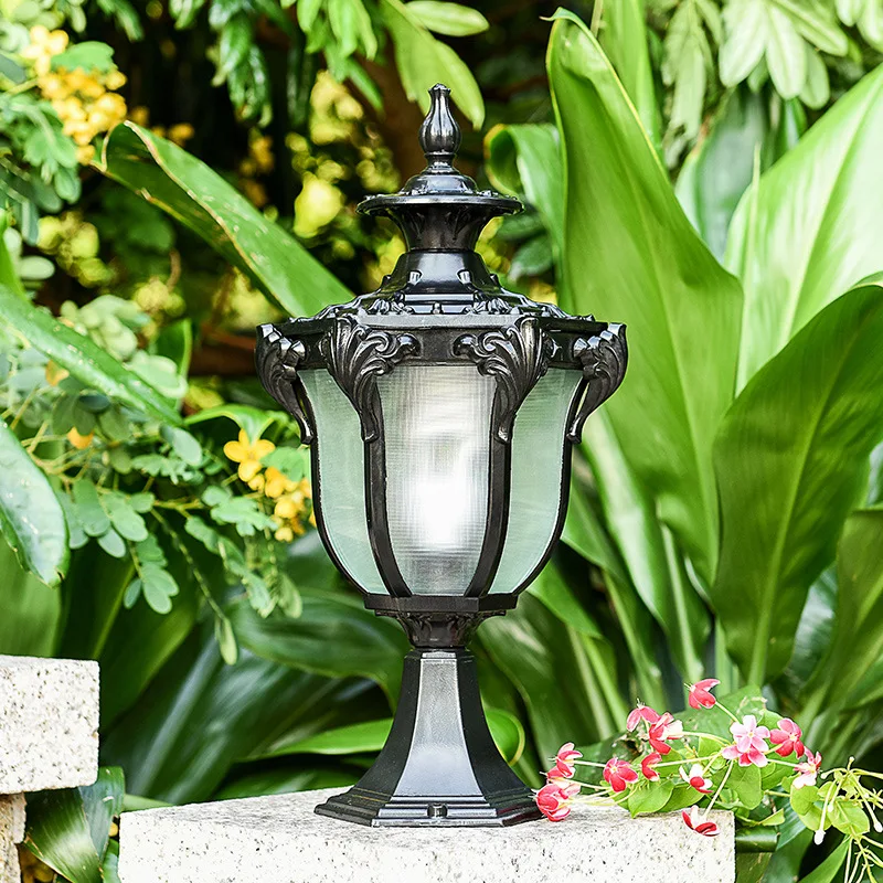 Outdoor Waterproof Gate Lamp Post Head Lighting Aluminum LED Lamps