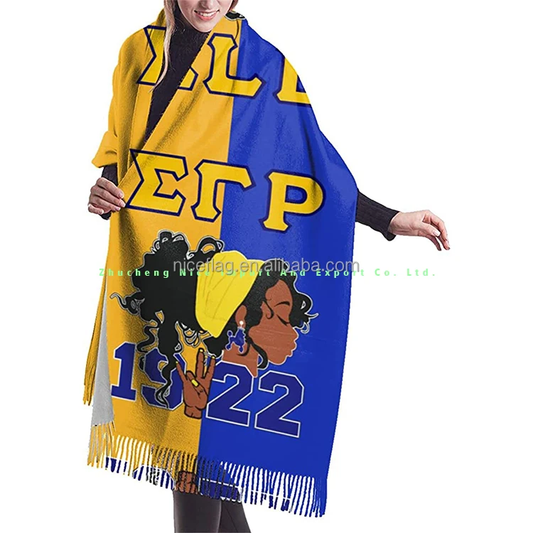 Cheap Custom Greek Sorority Scarf Cheap High Quality Sigma Gamma Rho ...