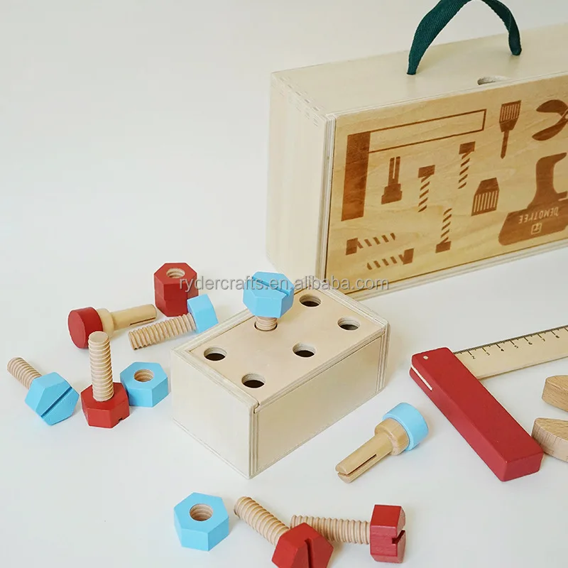 Educational Wooden Toolbox for Kids - Fun & Learning