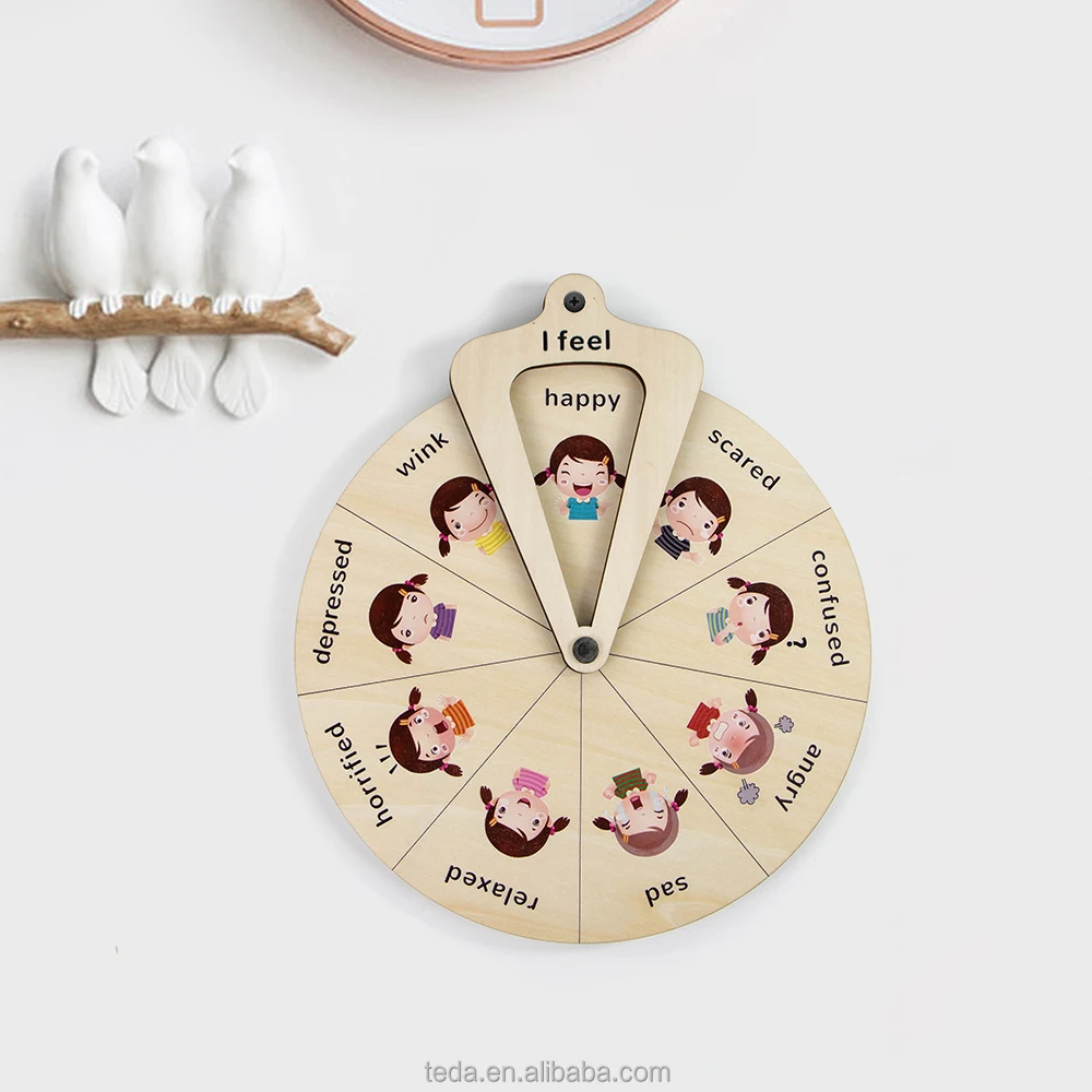 Custom Preschool Wooden Feeling Chart for Kids Toy Toddler Chart ...