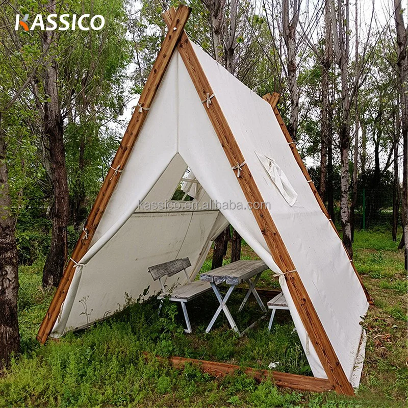 Luxury Campsite Triangular Safari Tent - Indian Family Party Tipi Tent ...