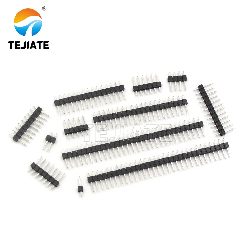 Single Row Header with 2.54 mm Pin Spacing 1x10/1/2/3/4/5/6/7/8/9/10/12 ...