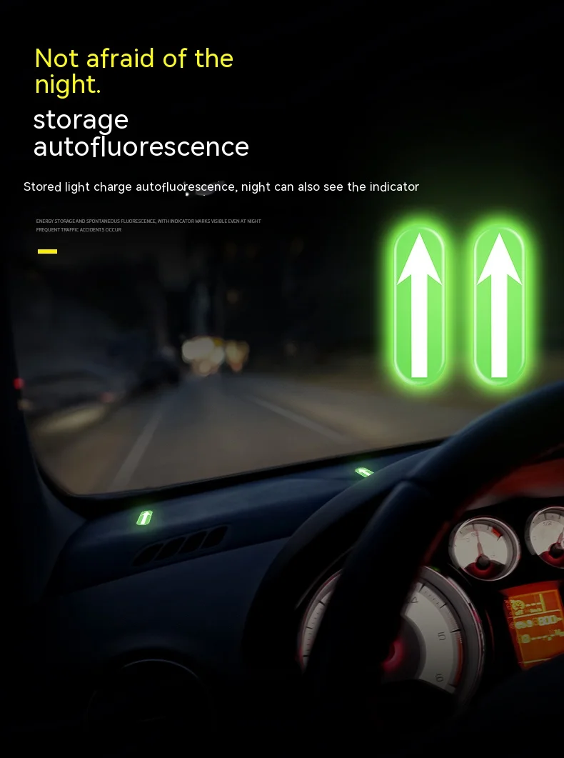 Novice And Beginner Driving Safety Point Luminous Stickers For Driving ...