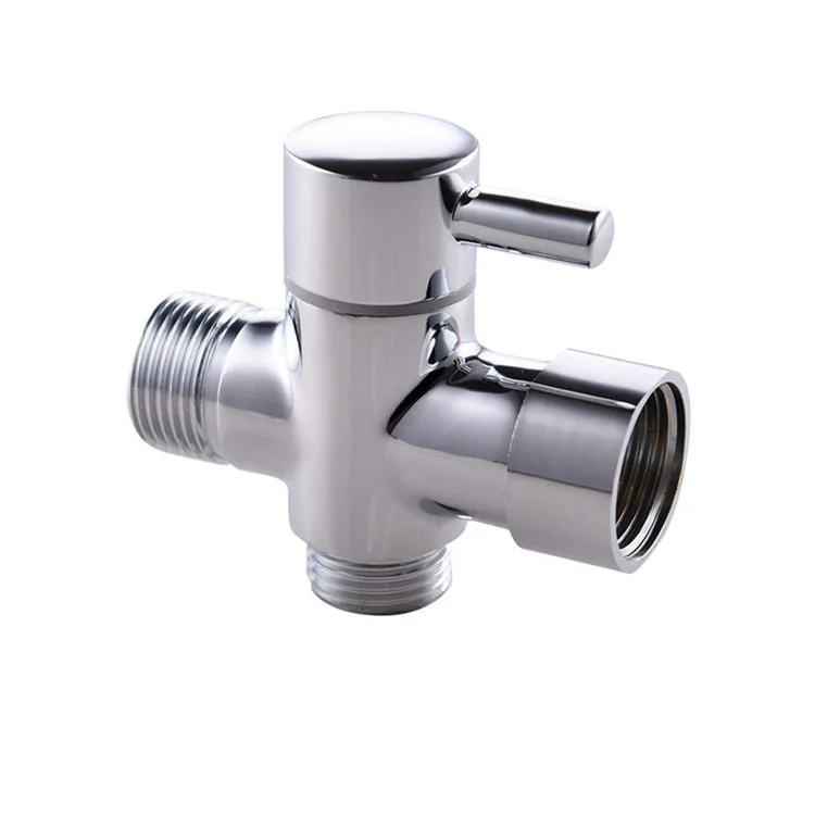 Bidet T Adapter Shut Off Valve 3 Way Tee Connector Metal Brass Diverter ...