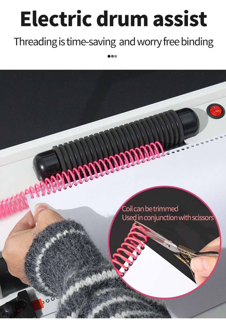 Coil Binding Machine - Efficient Manual Notebook Punching