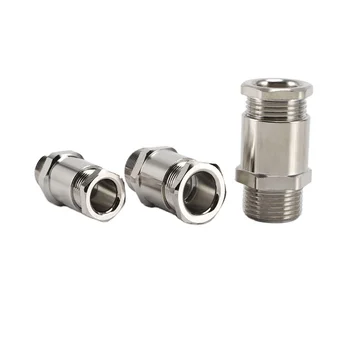 Ex D Cable Glands Single Compression Brass Nickel Plated Explosion ...