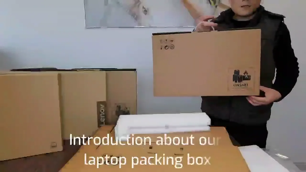 Custom Printed Cardboard Corrugated Luxury Laptop Shipping Packaging ...