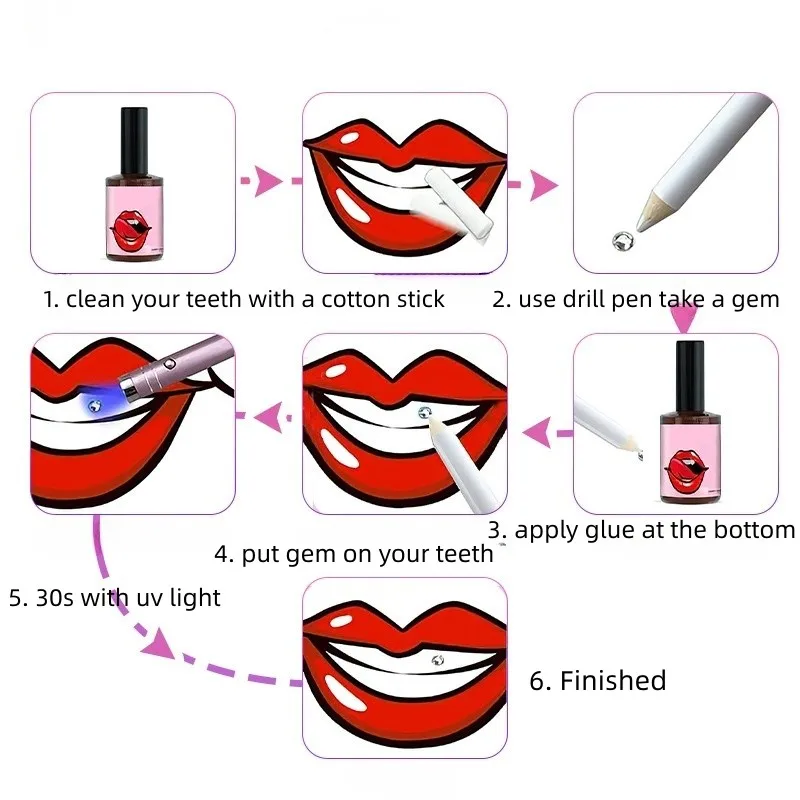 New Arrival Multi Shaped Tooth Gem Kit Professional Tooth Gem Sets ...