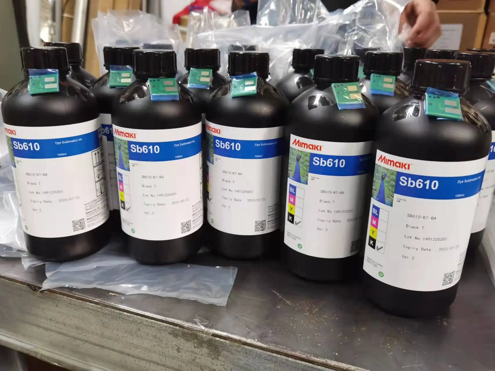 Mimaki SB610 Ink Cartridge - 1 Liter Original for Ts100-1600