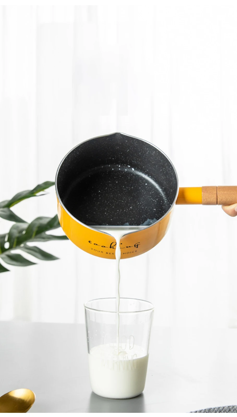 8 Inch White Frying Pan With Nonstick Diamond Infused Coating Kitchen ...