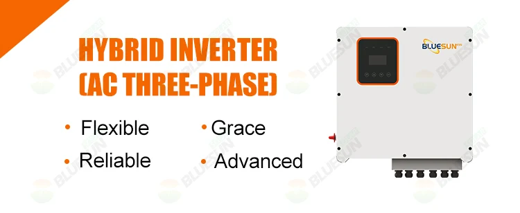 Bluesun Solar Inverter Hybrid 3 Phase 12kw On Off Grid Hybrid Solar ...