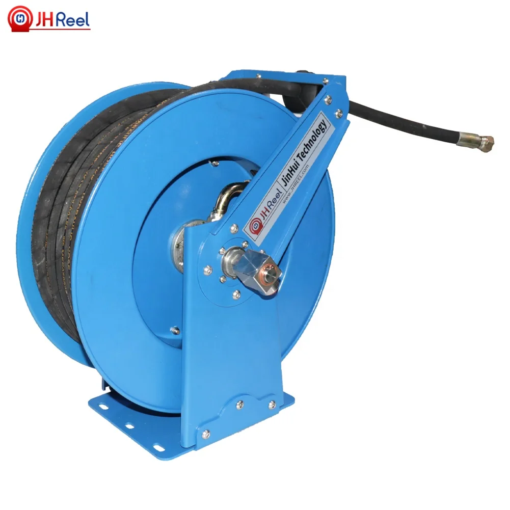 Garden Hose Reel Wall Mount Garden Stainless Drum Reel Portable Garden ...