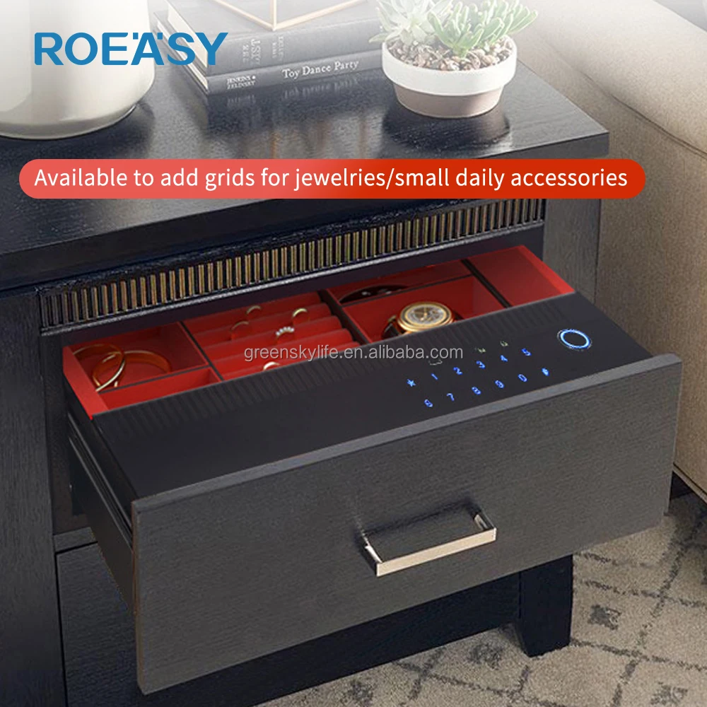 ROEASY Secret Safe Box Hidden Smart Safe Drawer Modern Home Closet ...
