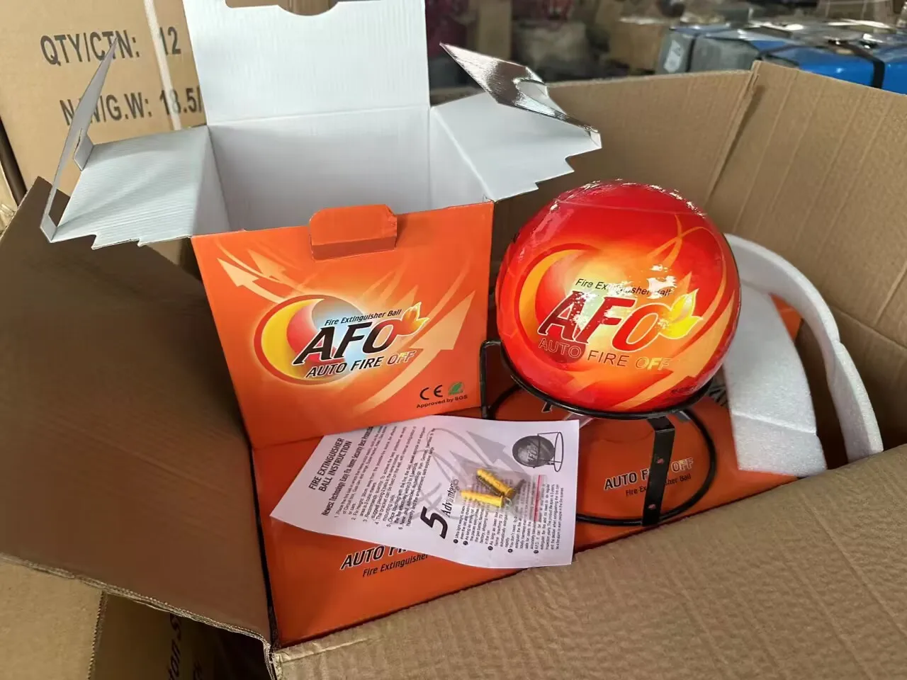 1.3kg Automatic Fire Extinguisher Bomb Ball - CE Approved