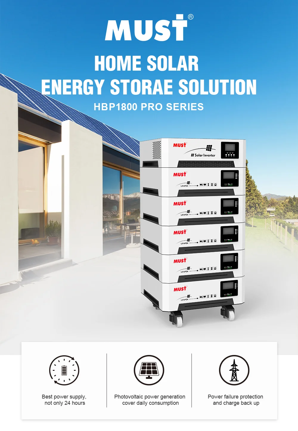 All-in-one 5kw Offgrid Inverter With Stacked Energy Storage System 5kwh ...