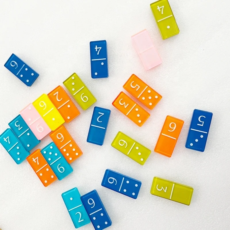 Custom Colorful Sublimation Dominoes Blanks - Fun Game Set